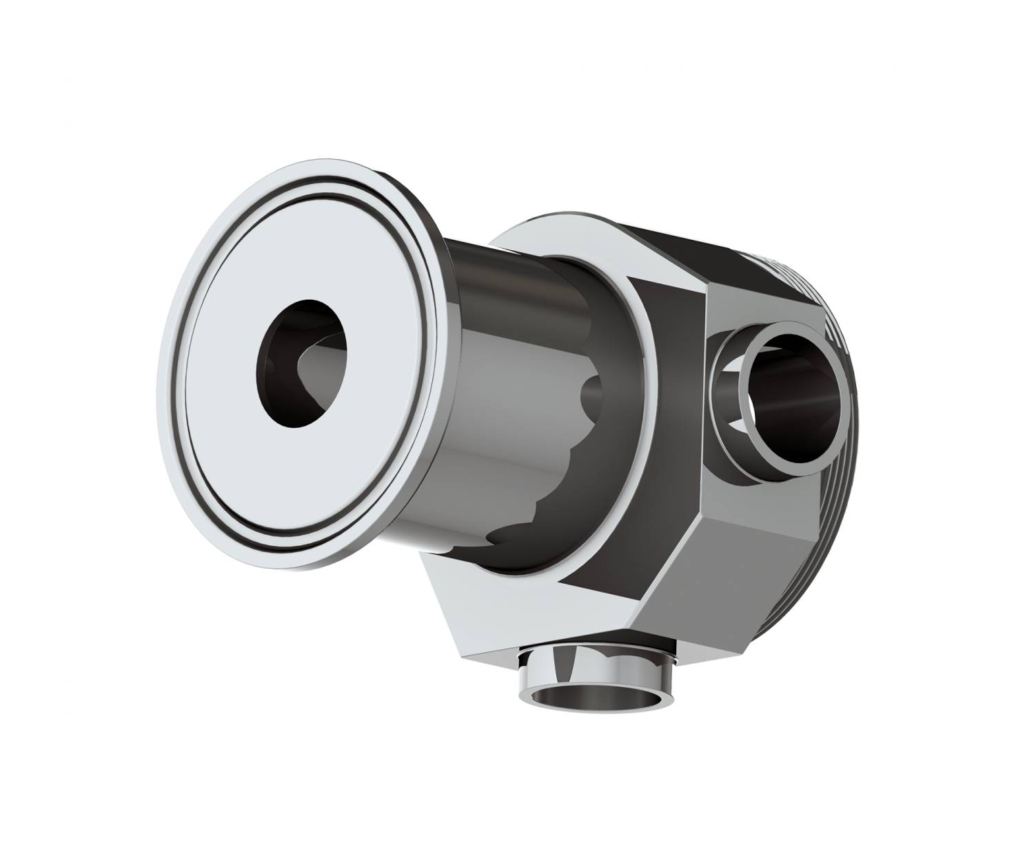 D 290 - EXTENDED FLOW THROUGH 90 1”1/2 TC CONN. VALVE BODY | Rattiinox ...